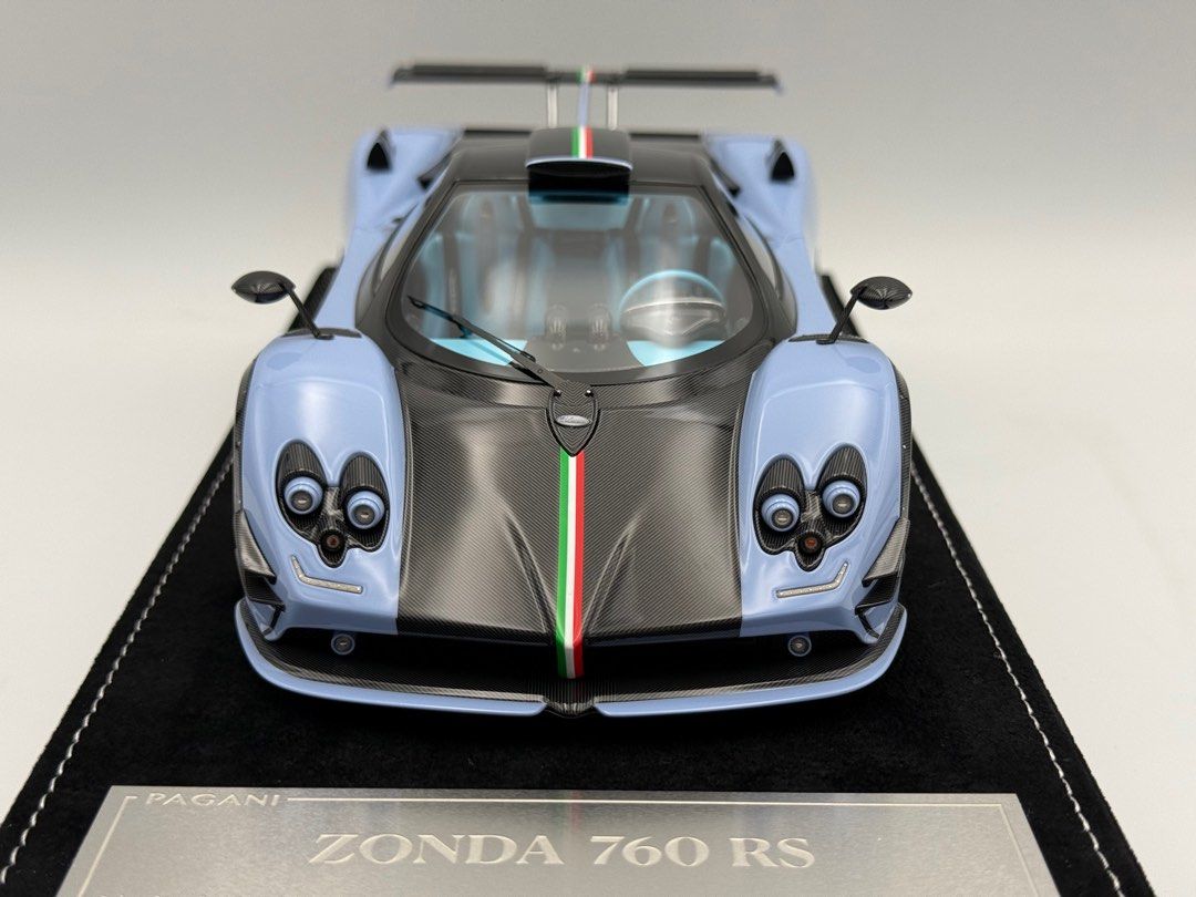 Henson & Heaven 1:18 Pagani Zonda 760 (Baby Blue), Hobbies & Toys, Toys ...