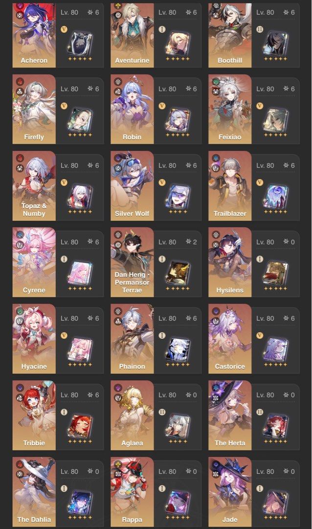 Honkai Star Rail HSR Whale account 15 E6, Video Gaming, Video Games ...