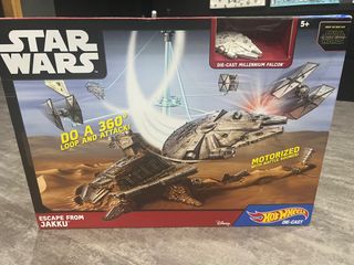 Hot Wheels Star Wars Tie Fighter vs. Millennium Falcon, Hobbies & Toys ...