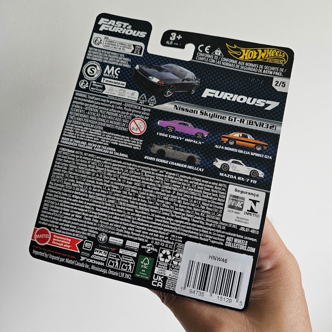 Hotwheels Fast & Furious Nissan Skyline GT-R R32, Hobbies & Toys, Toys ...