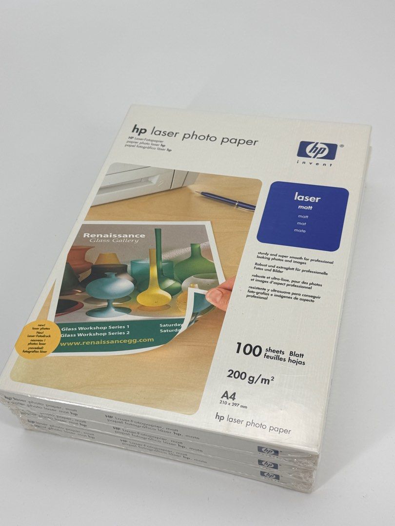 HP Laser Photo Paper - Matt - A4 200g/m, Computers & Tech, Printers ...