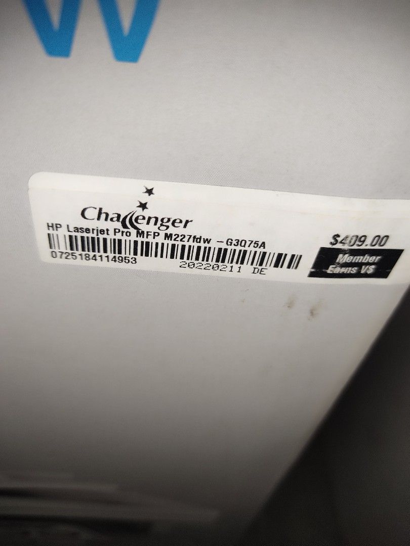 HP printer LaserJet Pro M227FDW All-in-One, Computers & Tech, Printers ...