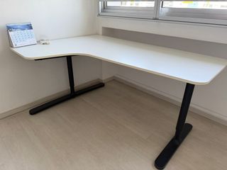 Ikea bekant 170cm left corner Desk, Furniture & Home Living, Furniture ...