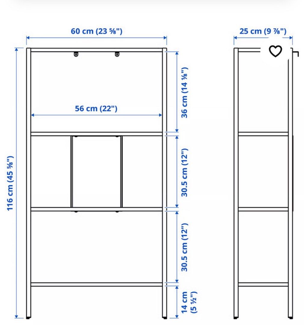 IKEA Shelving Unit - White, Furniture & Home Living, Furniture, Shelves ...