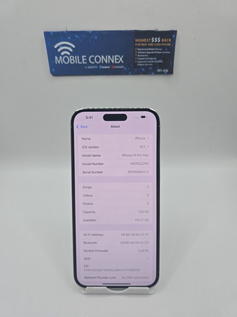 iPhone 14 Pro Max Silver 128GB, Mobile Phones & Gadgets, Mobile Phones ...