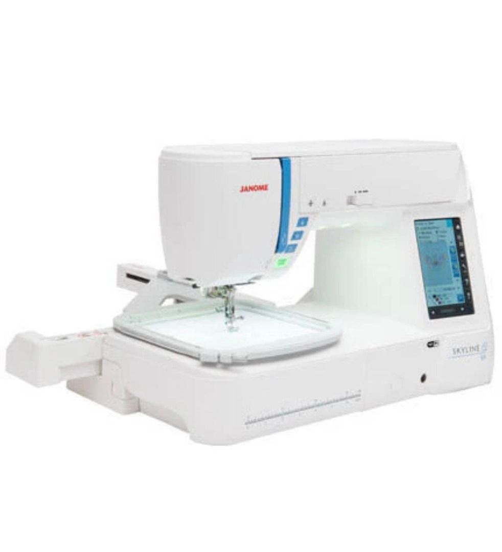 Janome Skyline S9 Computerized Embroidery + Sewing Machine, TV & Home ...