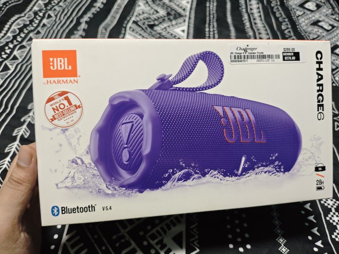 JBL Charge 6 Purple, Audio, Soundbars, Speakers & Amplifiers on Carousell