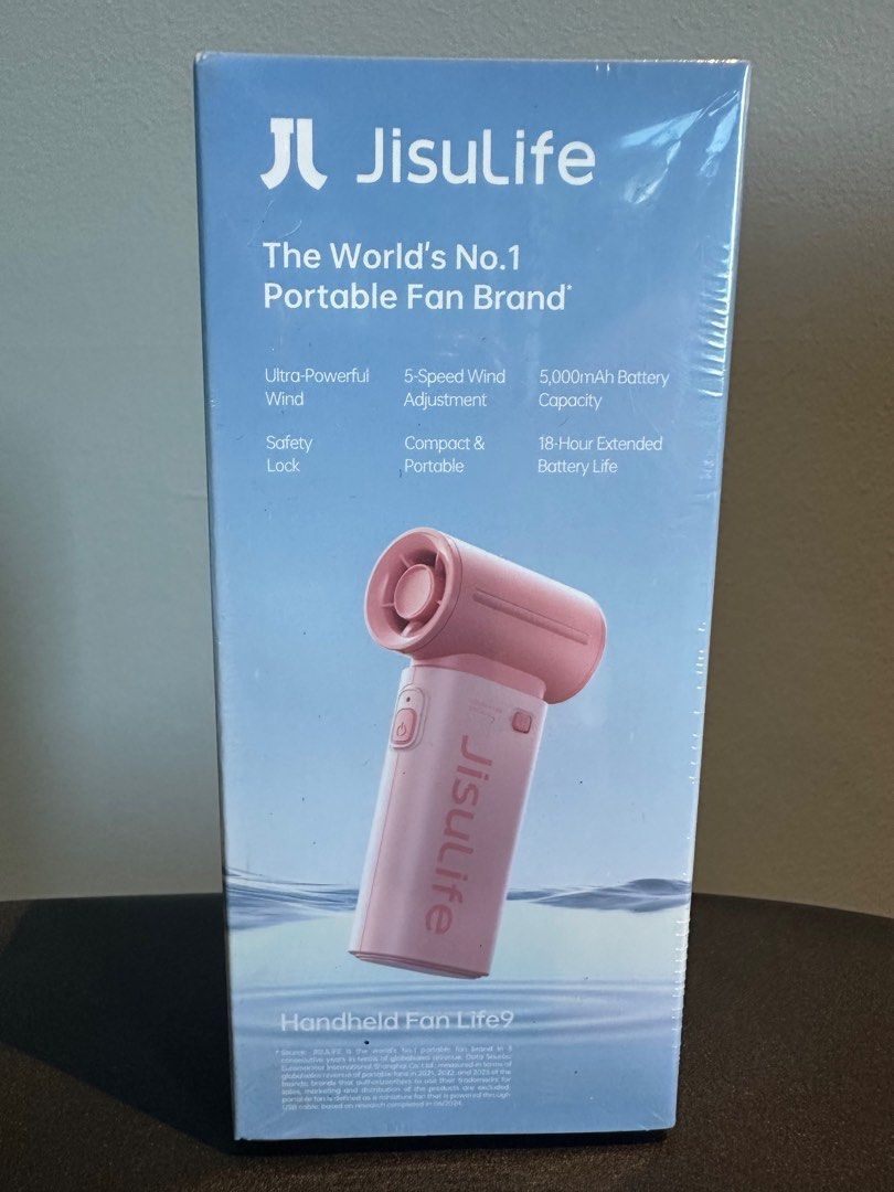 JisuLife Handheld Fan Life9 5000mAh - Pink, Furniture & Home Living ...