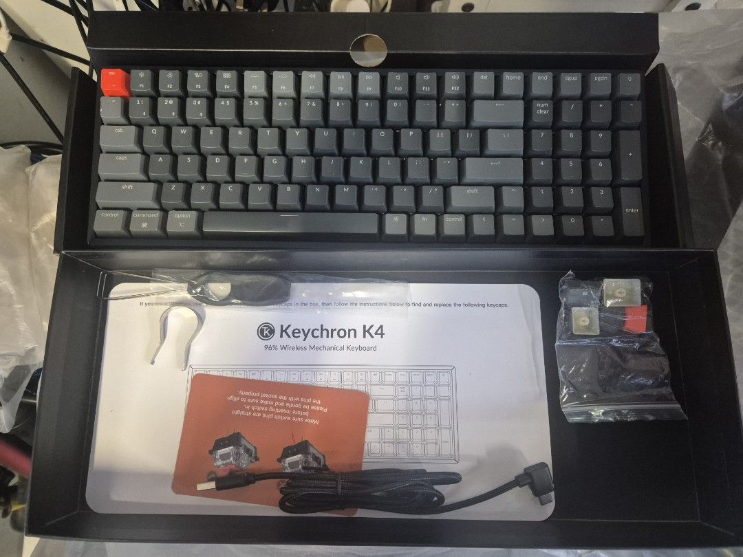 Keychron K4 96% Wireless Mechanical Keyboard, Computers & Tech, Parts ...