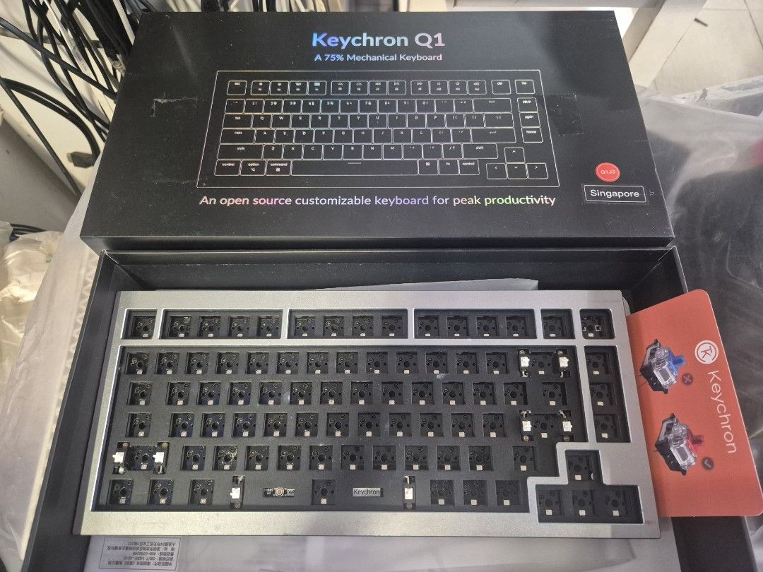 Keychron Q1 Mechanical Keyboard - Barebonre, Computers & Tech, Parts ...