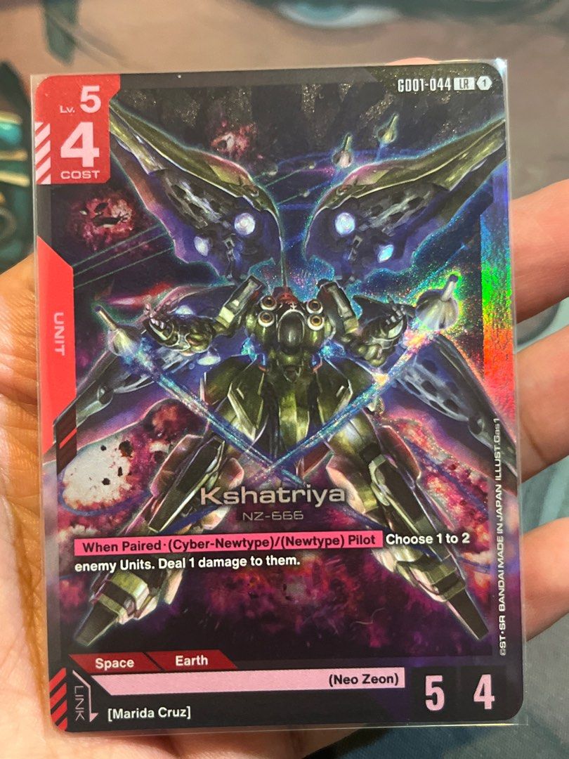 Kshatriya NZ-666 Gundam Newtype Rising English Trading Card, Hobbies ...