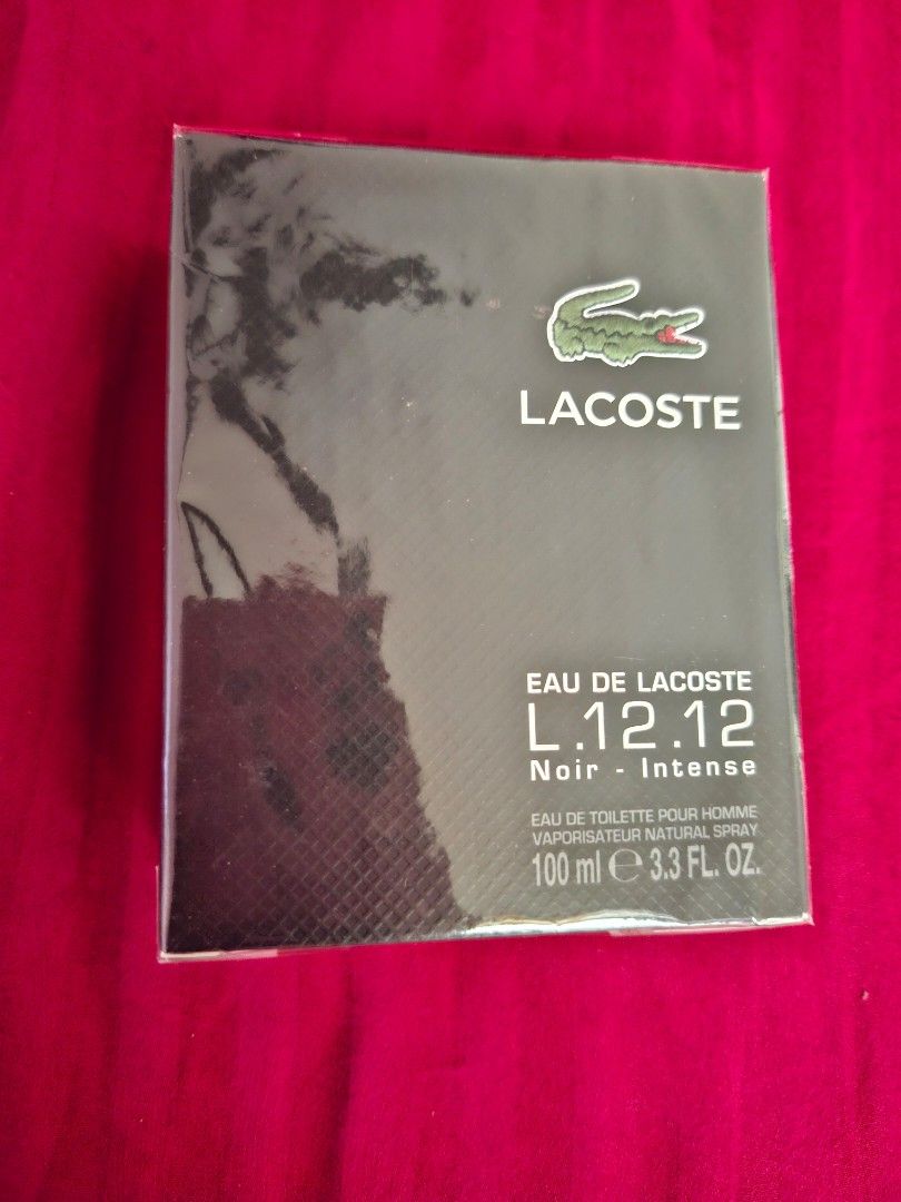 Lacoste L.12.12 Noir Intense Eau de Toilette, Beauty & Personal Care ...