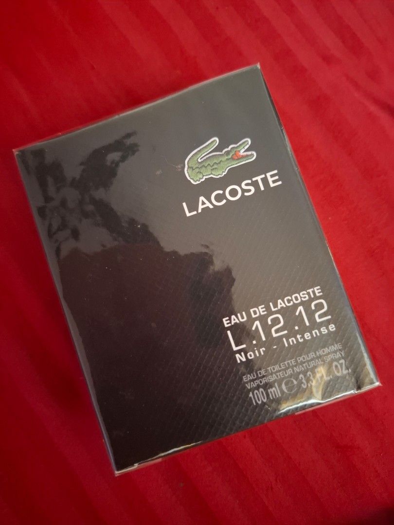 Lacoste L.12.12 Noir Intense Eau de Toilette, Beauty & Personal Care ...