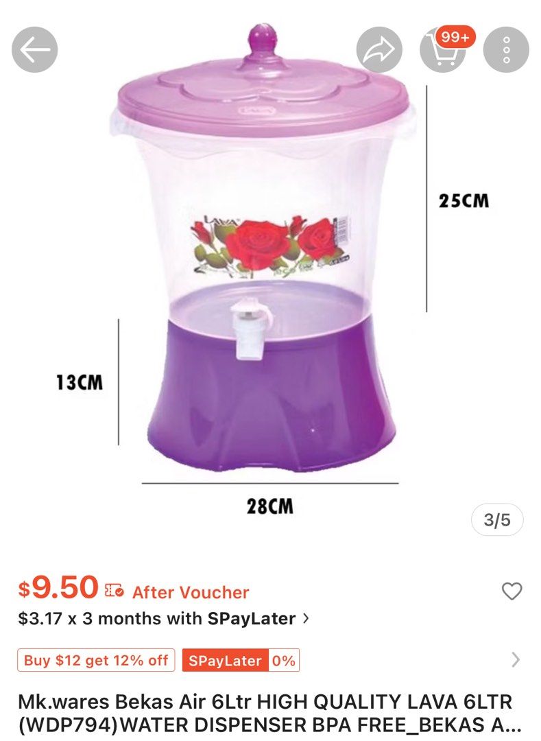 CNY: Lava 6L Water Dispenser, TV & Home Appliances, Kitchen Appliances ...