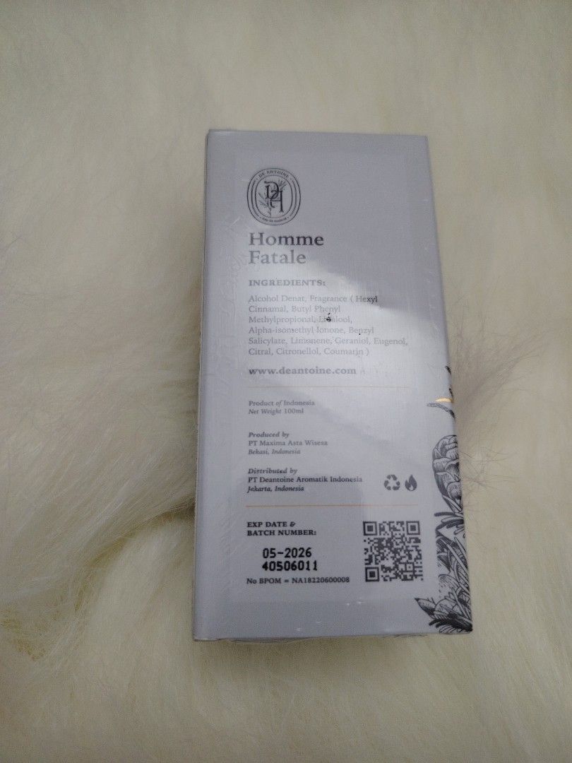 Le Antoine Homme Fatale Eau De Parfum 100ml, Beauty & Personal Care ...