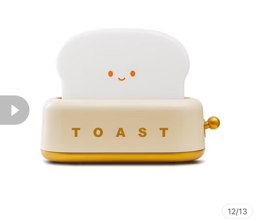 Led Toast Night Lamp, Furniture & Home Living, Lighting & Fans ...