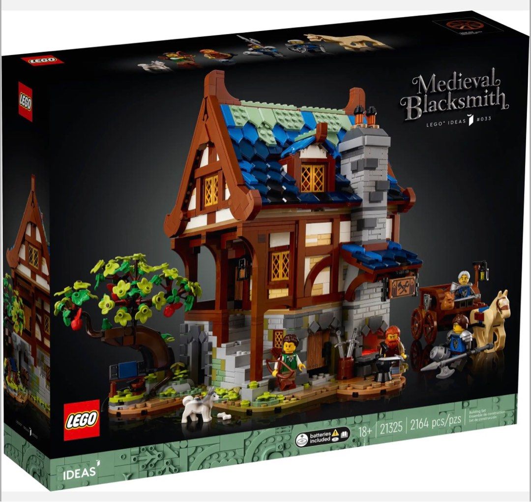 LEGO Ideas Medieval Blacksmith Set 21325, Hobbies & Toys, Toys & Games ...