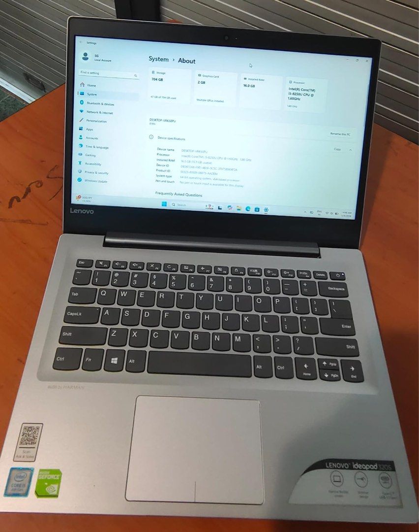 Lenovo Ideapad 320S Laptop - Intel i5, 16GB RAM, Computers & Tech ...