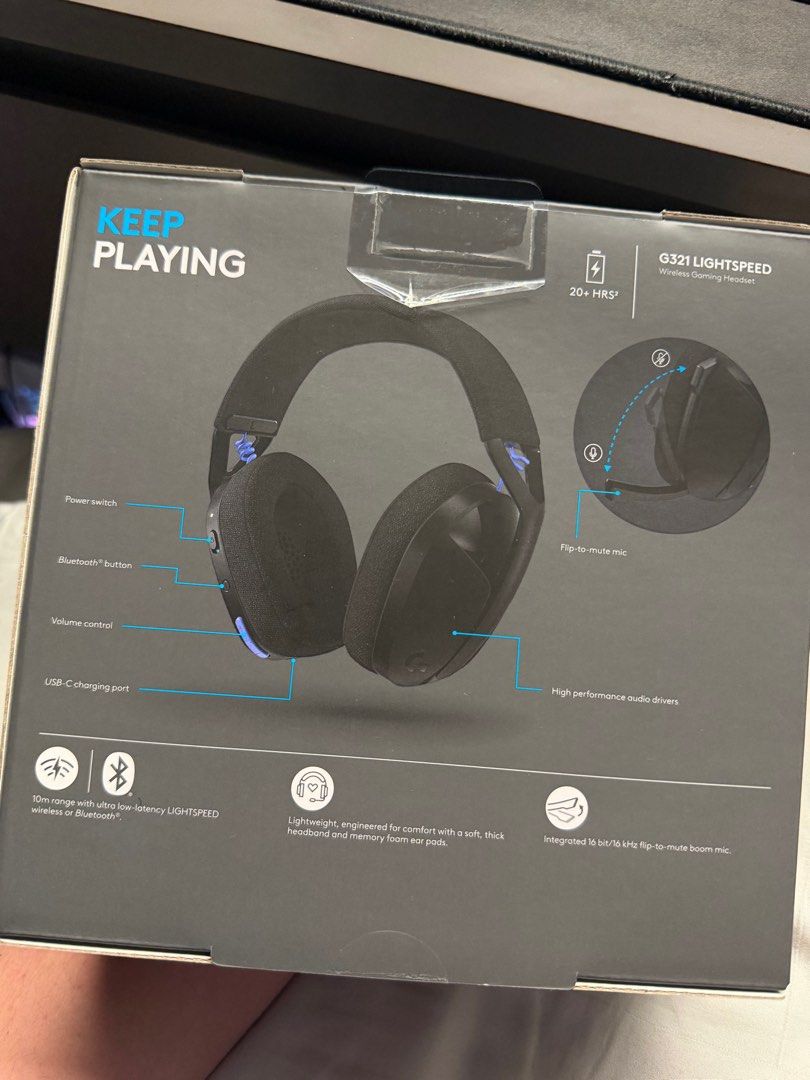 Logitech G321 LIGHTSPEED Wireless Gaming Headset, Audio, Headphones ...