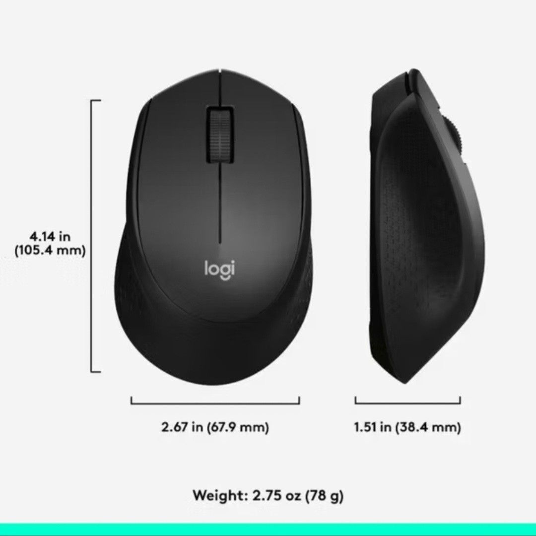 Sealed Brand New Logitech M331 Wireless Mouse - Blue + 1 year Logitech ...