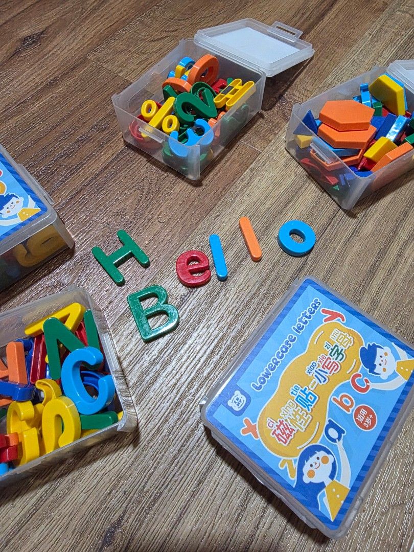 Magnetic Letters, Numbers and Geometry Set, Hobbies & Toys, Stationery ...
