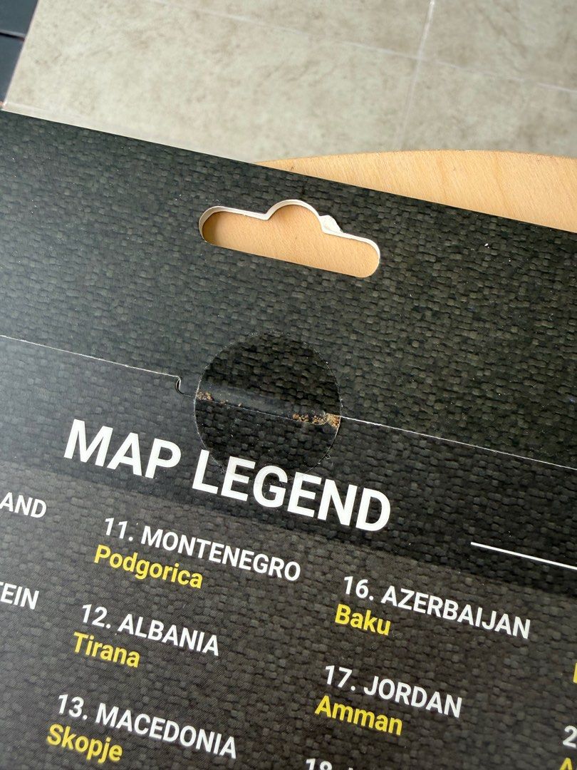 Magnetic Scratch-Off Travel Map (by 1dea.me), Hobbies & Toys, Travel ...