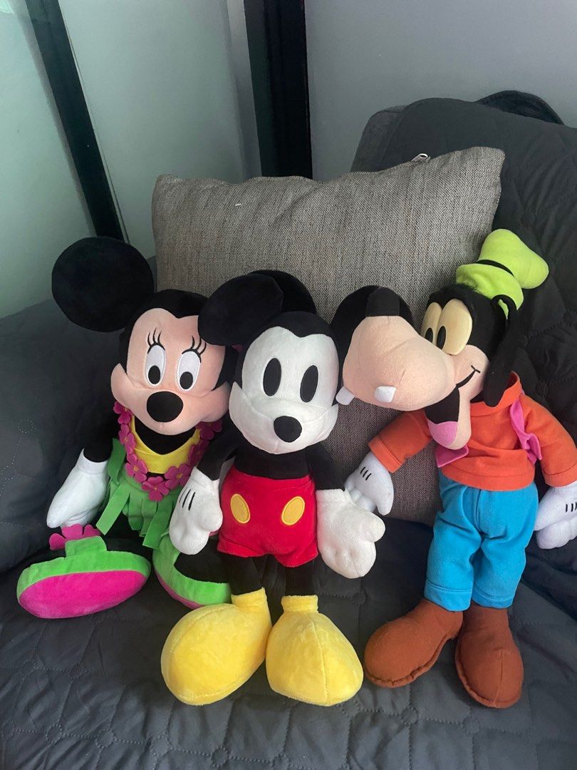 Mickey and Minnie Plush Toy (Medium-Large Plushies) with Goofy as ...