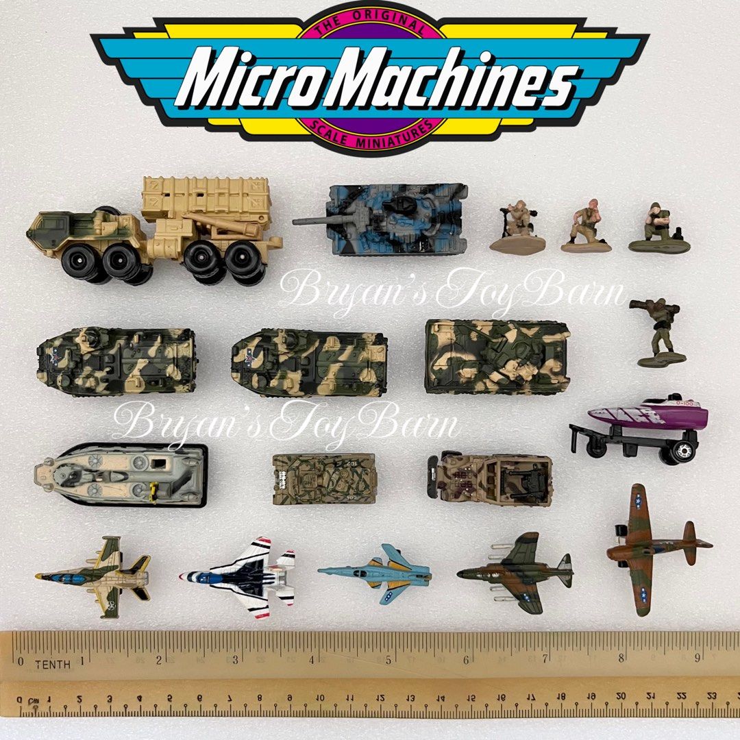 Micro Machines Military Vehicles & Fighter Planes from Different Eras ...