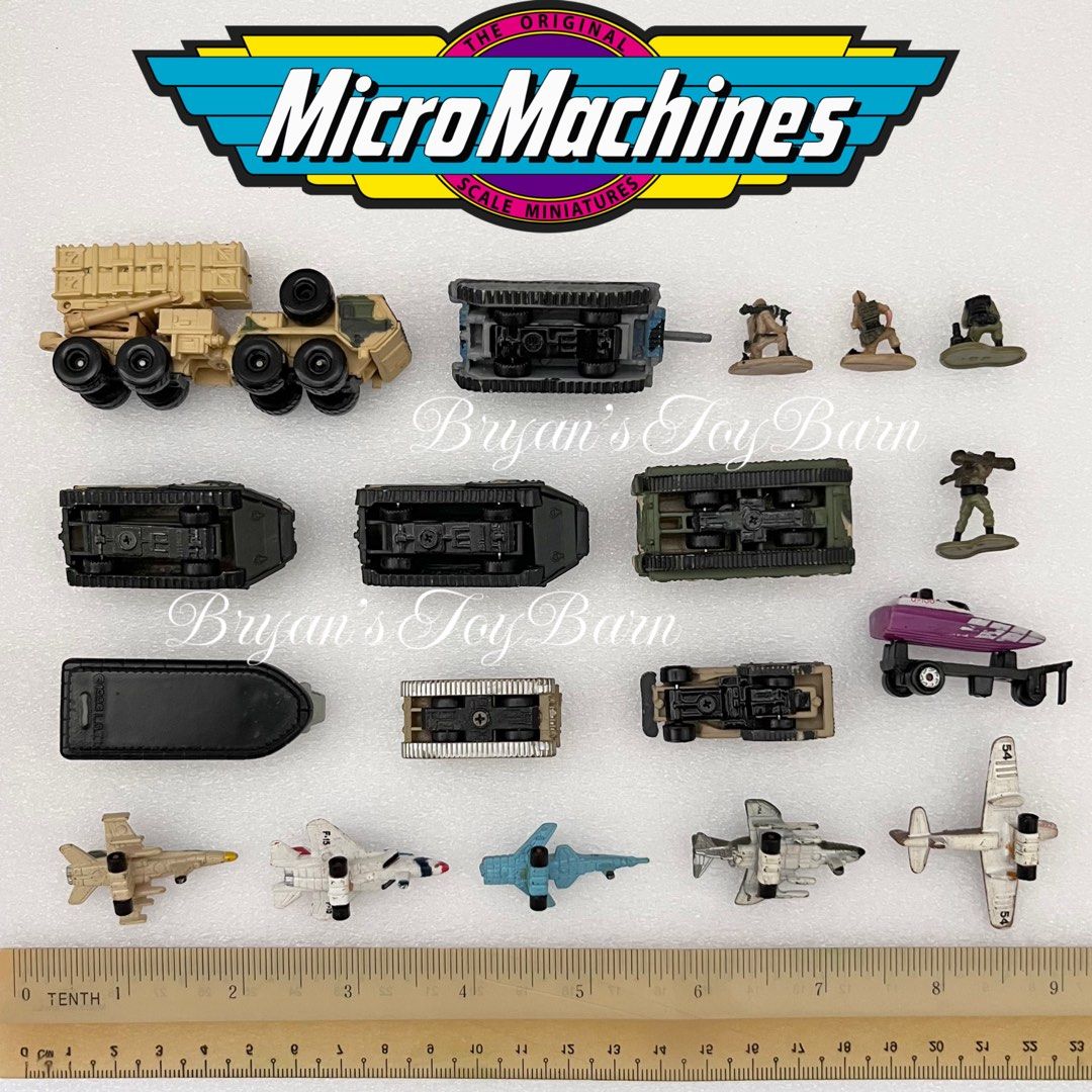 Micro Machines Military Vehicles & Fighter Planes from Different Eras ...