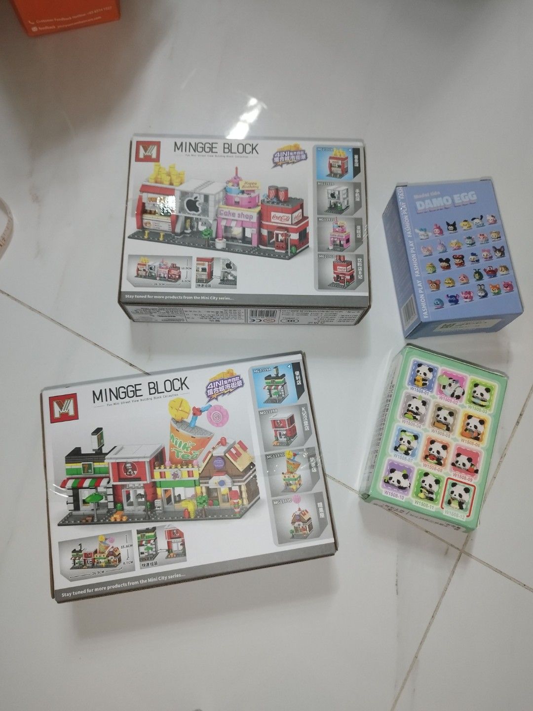 Mingge Block Building Blocks Lego sanrio panda 7/11 fries- Various ...