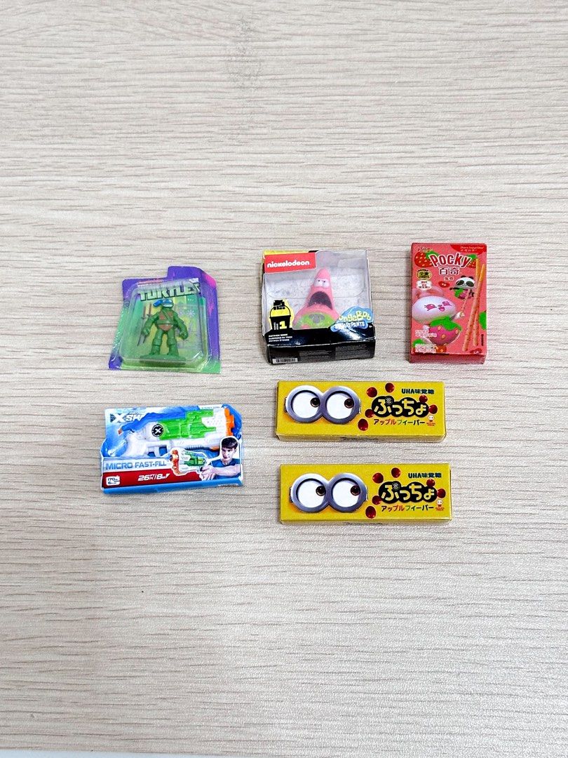 Miniature Toys: TMNT, Nickelodeon, Pocky, Minions, Water Gun, Hobbies ...