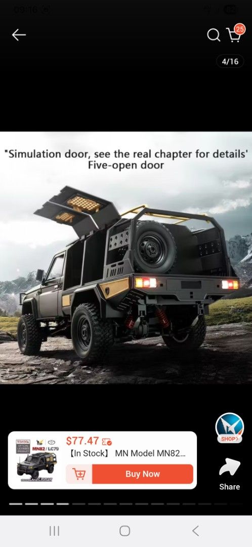 MN Model MN-82S 1:12 LC79 4WD RC Car, Hobbies & Toys, Toys & Games on Carousell