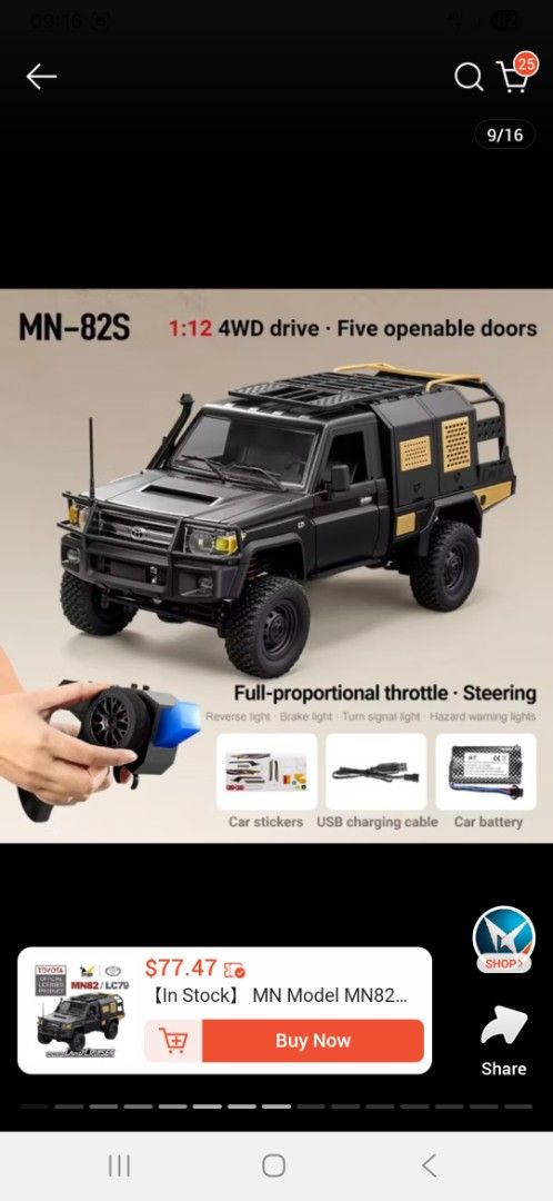 MN Model MN-82S 1:12 LC79 4WD RC Car, Hobbies & Toys, Toys & Games on Carousell