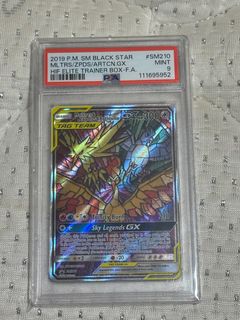 PSA 10 Pokemon SM210 Moltres Zapdos Articuno GX Hidden Fates Card ...