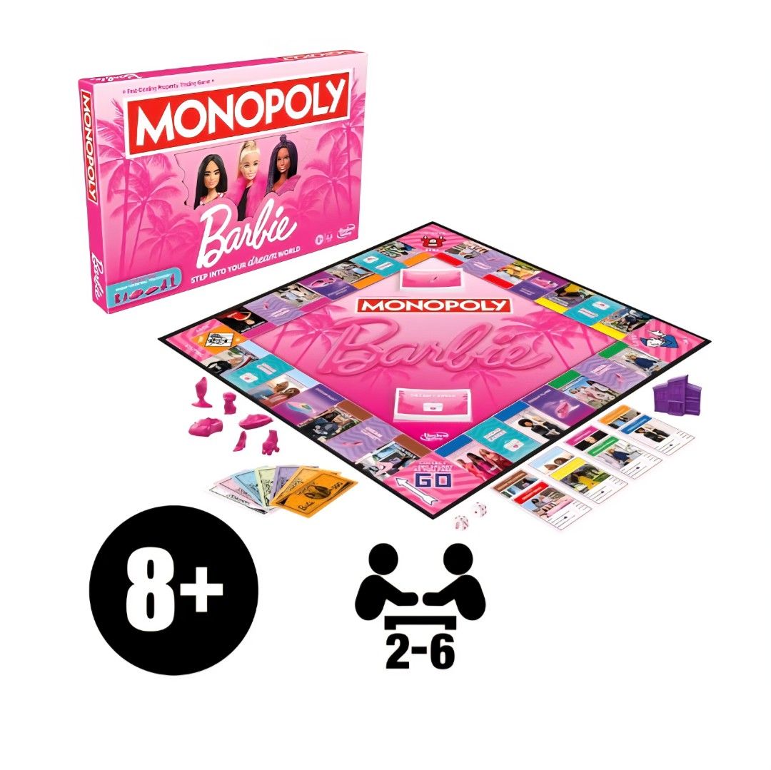 Monopoly Barbie Edition Board Game, Hobbies & Toys, Toys & Games on ...