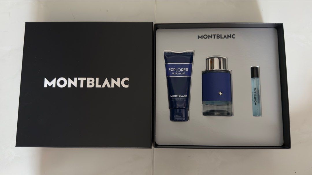 Montblanc Explorer Ultra Blue Gift Set, Beauty & Personal Care ...