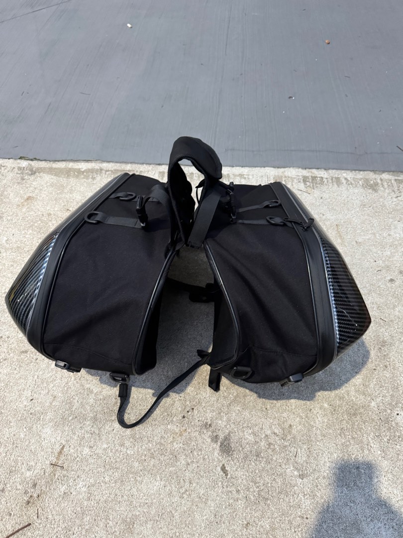 Motor Centric Soft side panniers. Hard case with lock, Motorcycles ...