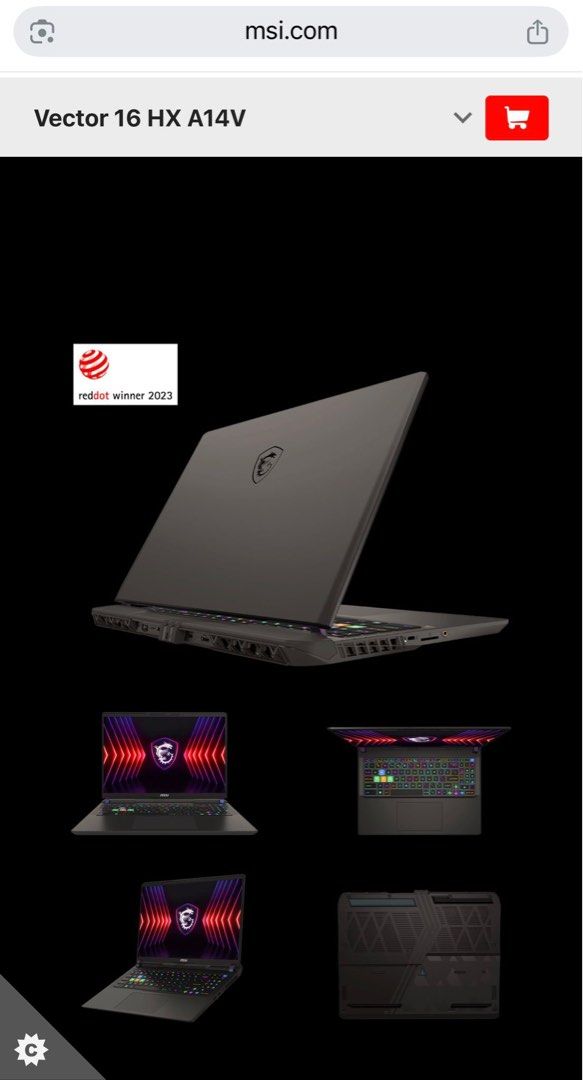 MSI Vector 16 HX Gaming Laptop RTX4090, Computers & Tech, Laptops ...