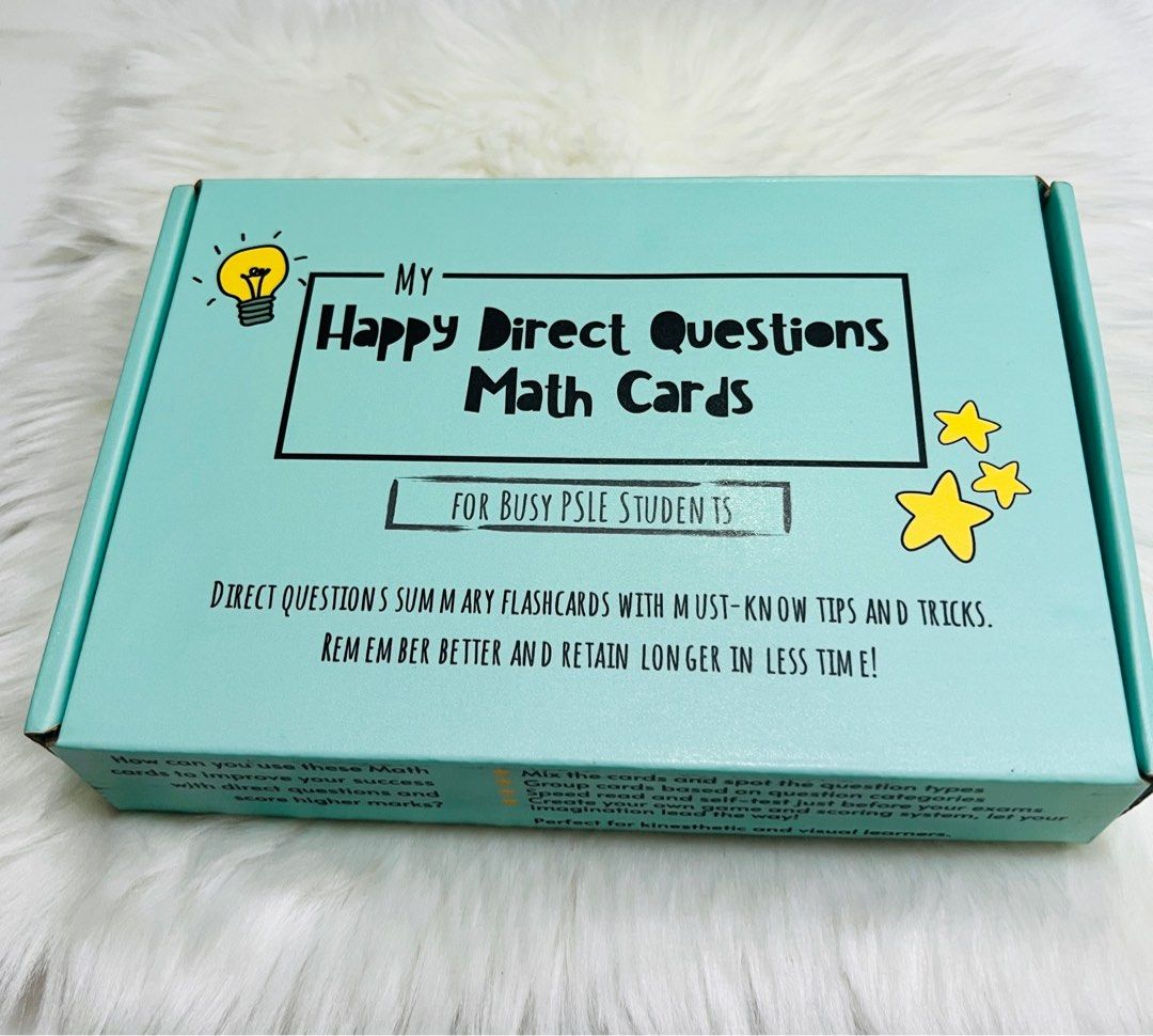 MY - Happy Direct Questions Math Cards, Hobbies & Toys, Books ...