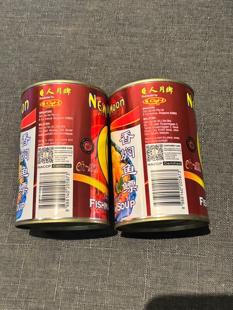 New Moon Superior Fishmaw Soup (2 Cans), Food & Drinks, Packaged ...