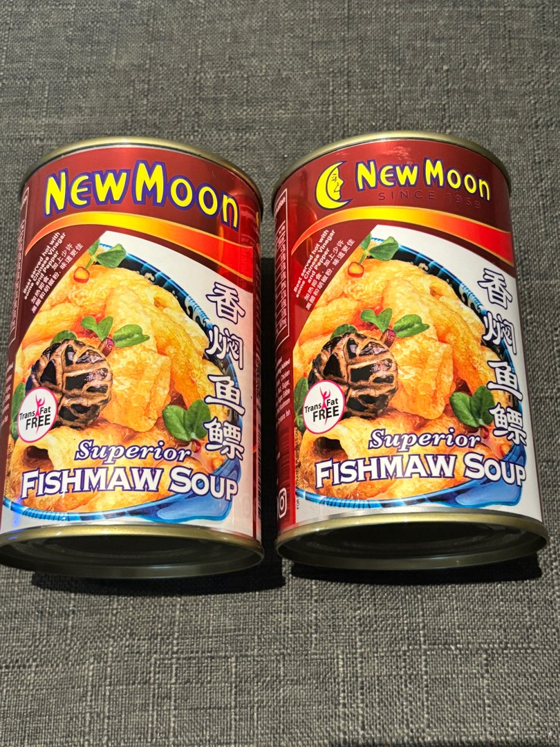 New Moon Superior Fishmaw Soup (2 Cans), Food & Drinks, Packaged ...