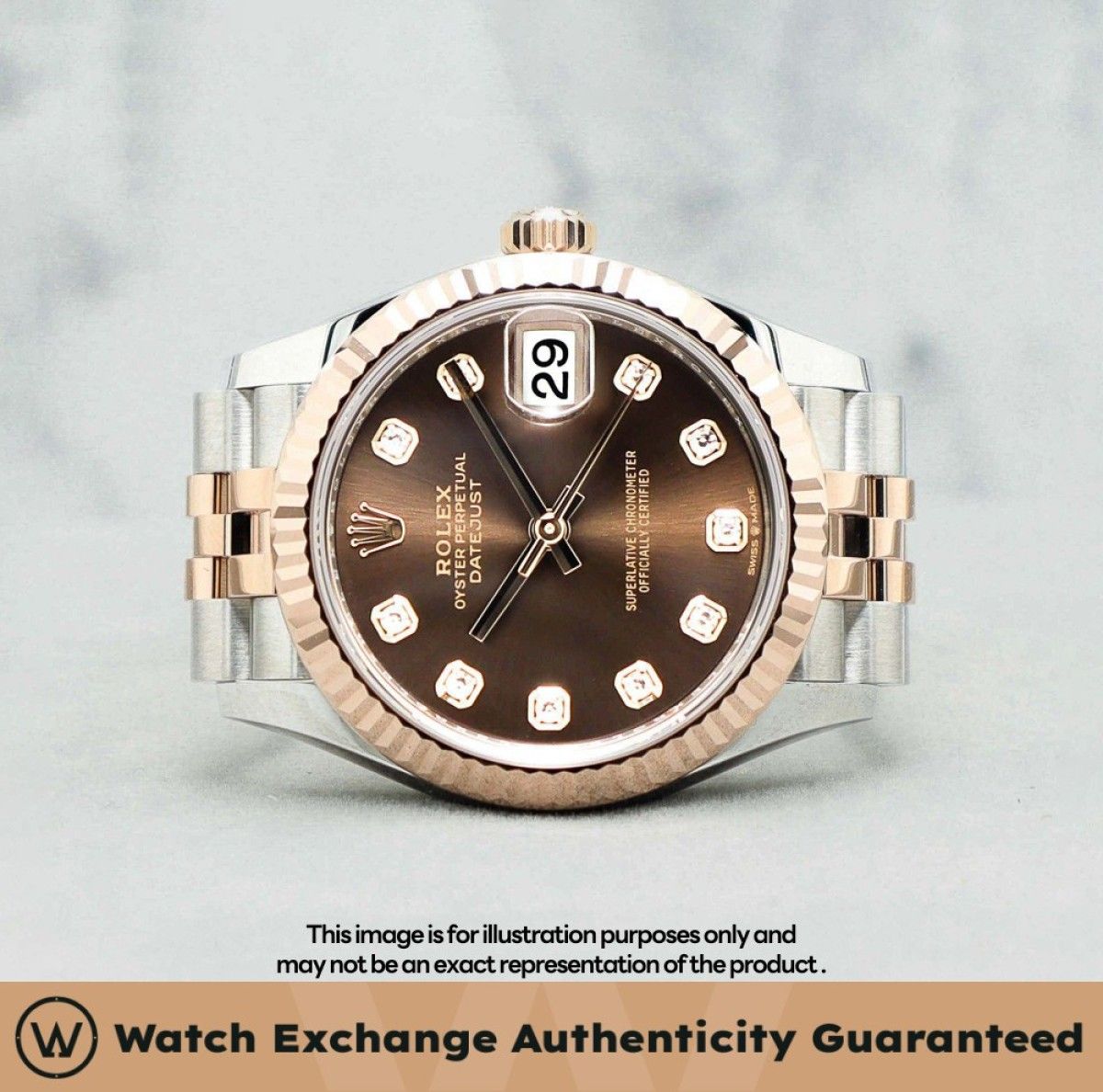 New Rolex Datejust Jubilee 278271 Chocolate w 10 Point Diamonds Dial ...