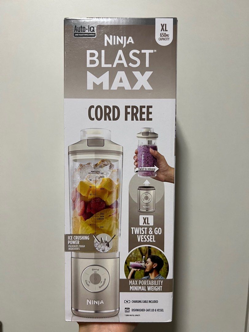 Ninja Blast MAX Cord Free Blender worth $116.1, TV & Home Appliances ...