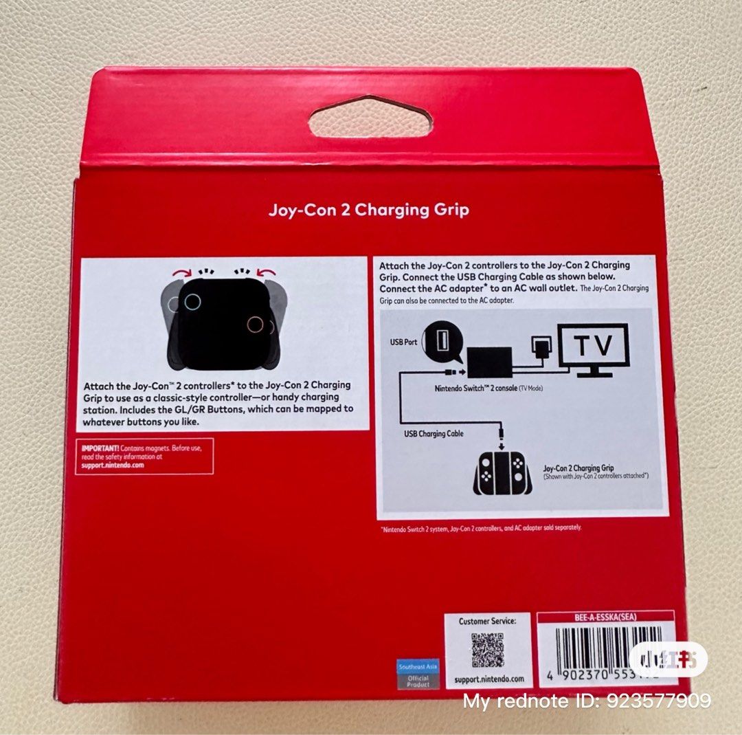 Nintendo Joy-Con 2 Charging Grip, Video Gaming, Video Game Consoles ...