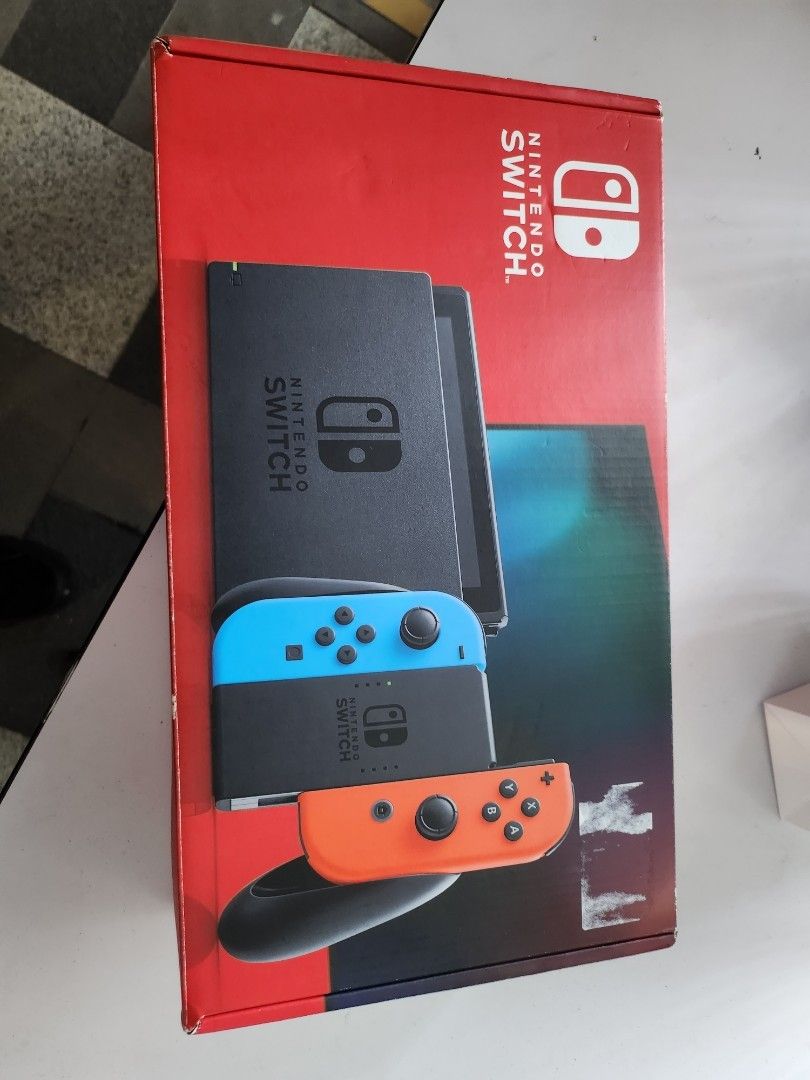 Nintendo Switch Console with Joy-Cons, Video Gaming, Video Game ...