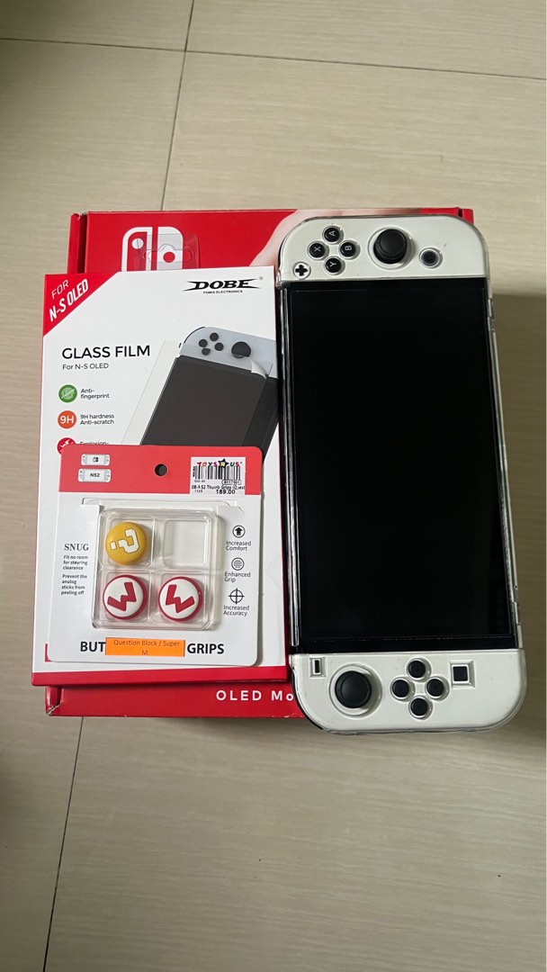 Nintendo Switch OLED White + Pokemon Violet, Video Gaming, Video Game ...