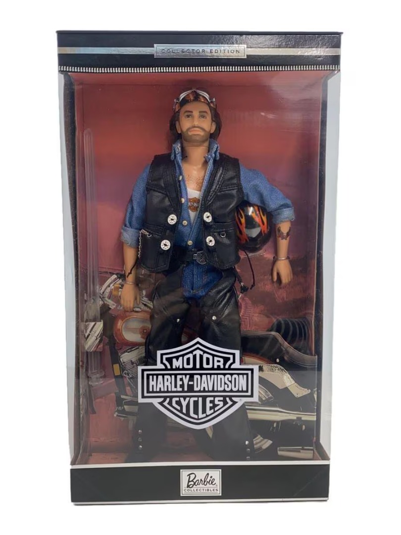 NRFB Barbie KEN #2 Harley-Davidson Motorcycles Harley Davison Doll ...