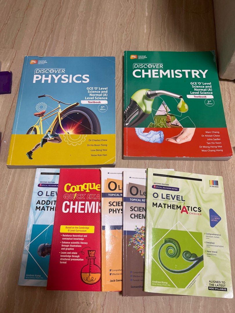 O Level Science & Amath Textbooks and TYS notes., Hobbies & Toys, Books ...