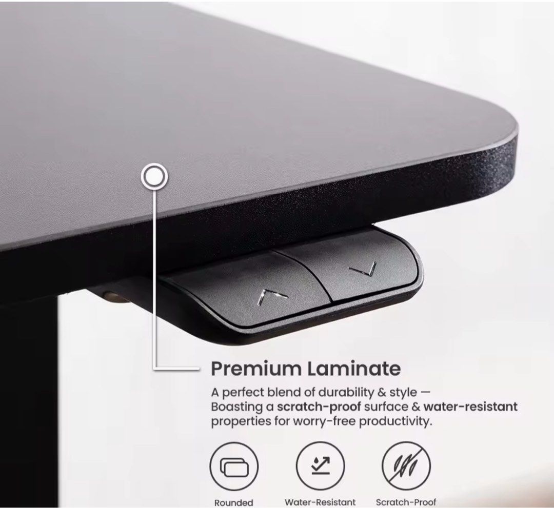 Omnidesk Essential Standing Desk - Black, Furniture & Home Living ...