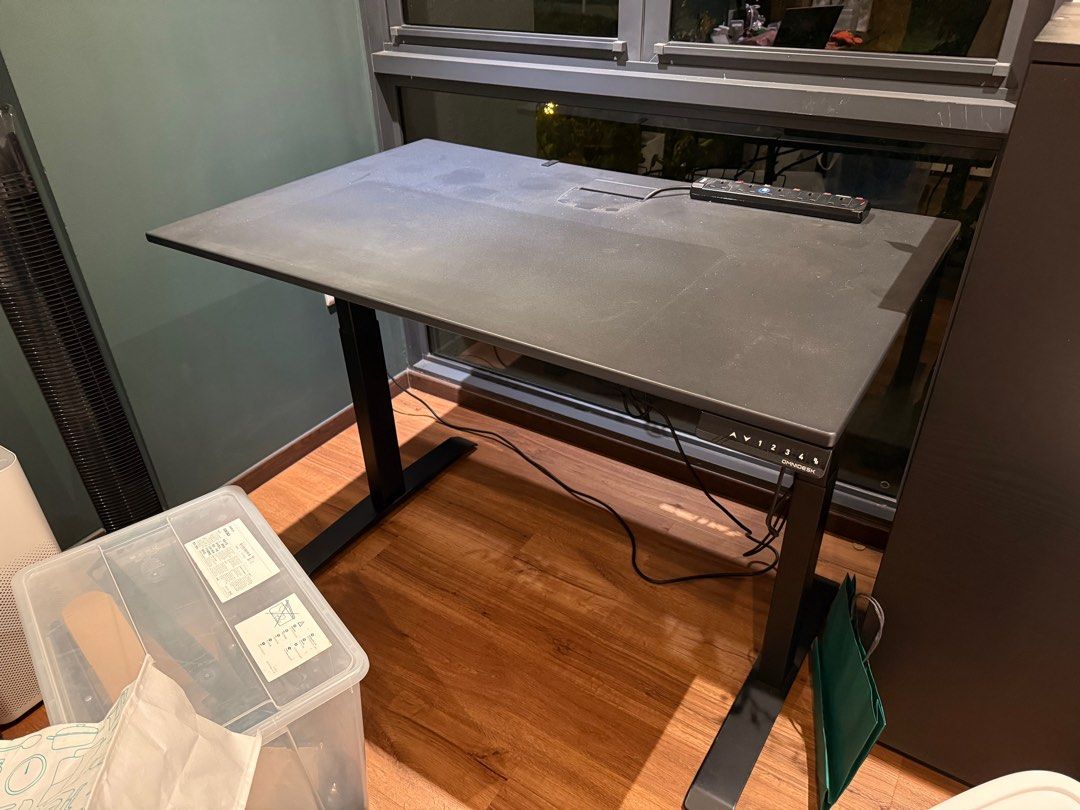 Omnidesk Standing Desk - Black, Furniture & Home Living, Furniture ...